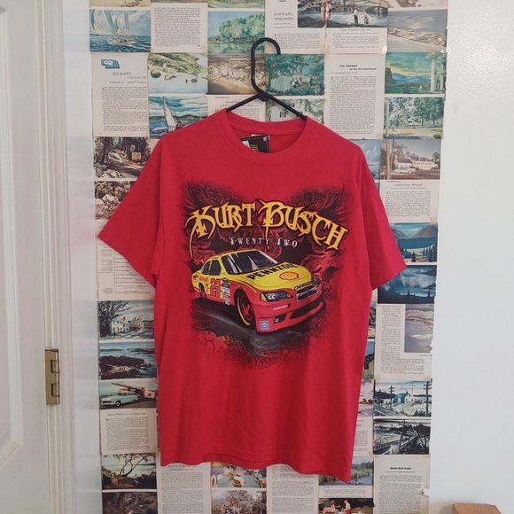 Nascar | Shirts | Nascar Kurt Busch Racing Tshirt | Poshmark